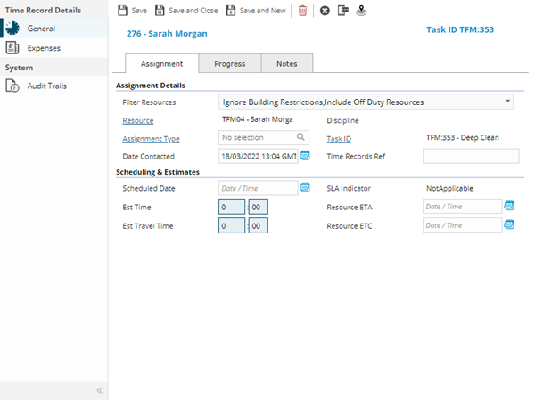 Advanced Helpdesk - Time Records